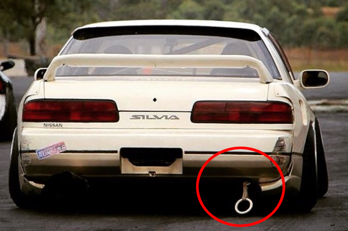 JDM Tsurikawa / Bosozoku Ring Lila Strap Schwarz