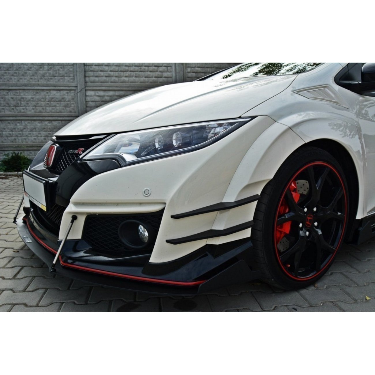 Maxton Honda Civic FK2 Type R Cup Front Spoiler Lippe Splitter V2